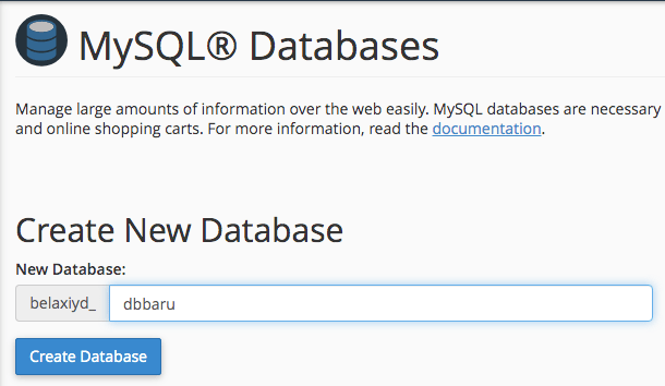 Cara Membuat Database MySQL di cPanel | Belajar cPanel