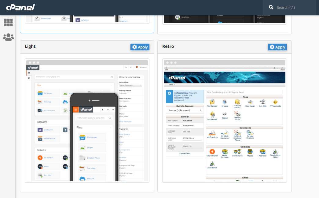 Cara Mengganti Tema cPanel | Belajar cPanel
