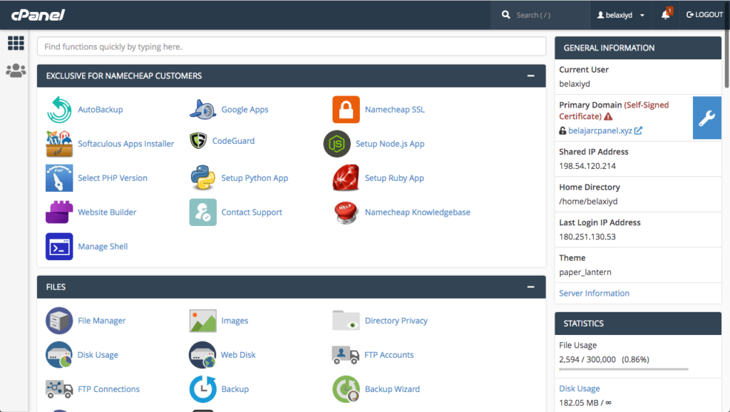 Cara Mengganti Tema cPanel | Belajar cPanel