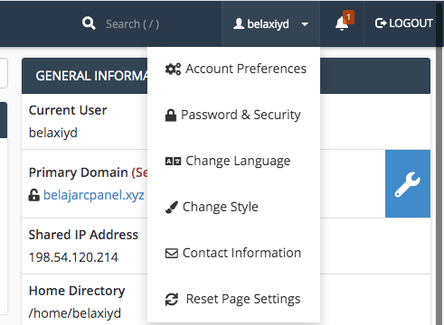 Mengenal Tampilan cPanel | Belajar cPanel